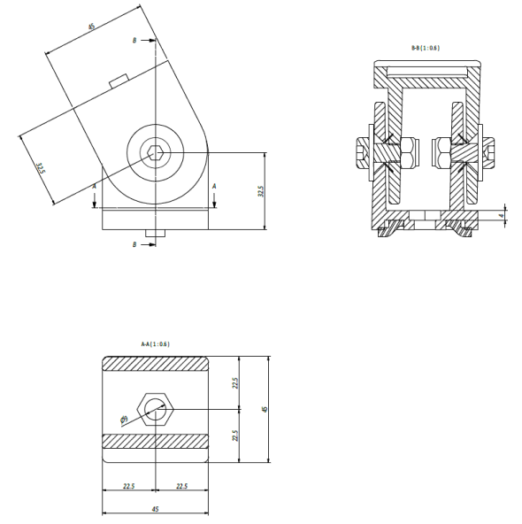Articulated Joint L=45 | Dierre Group